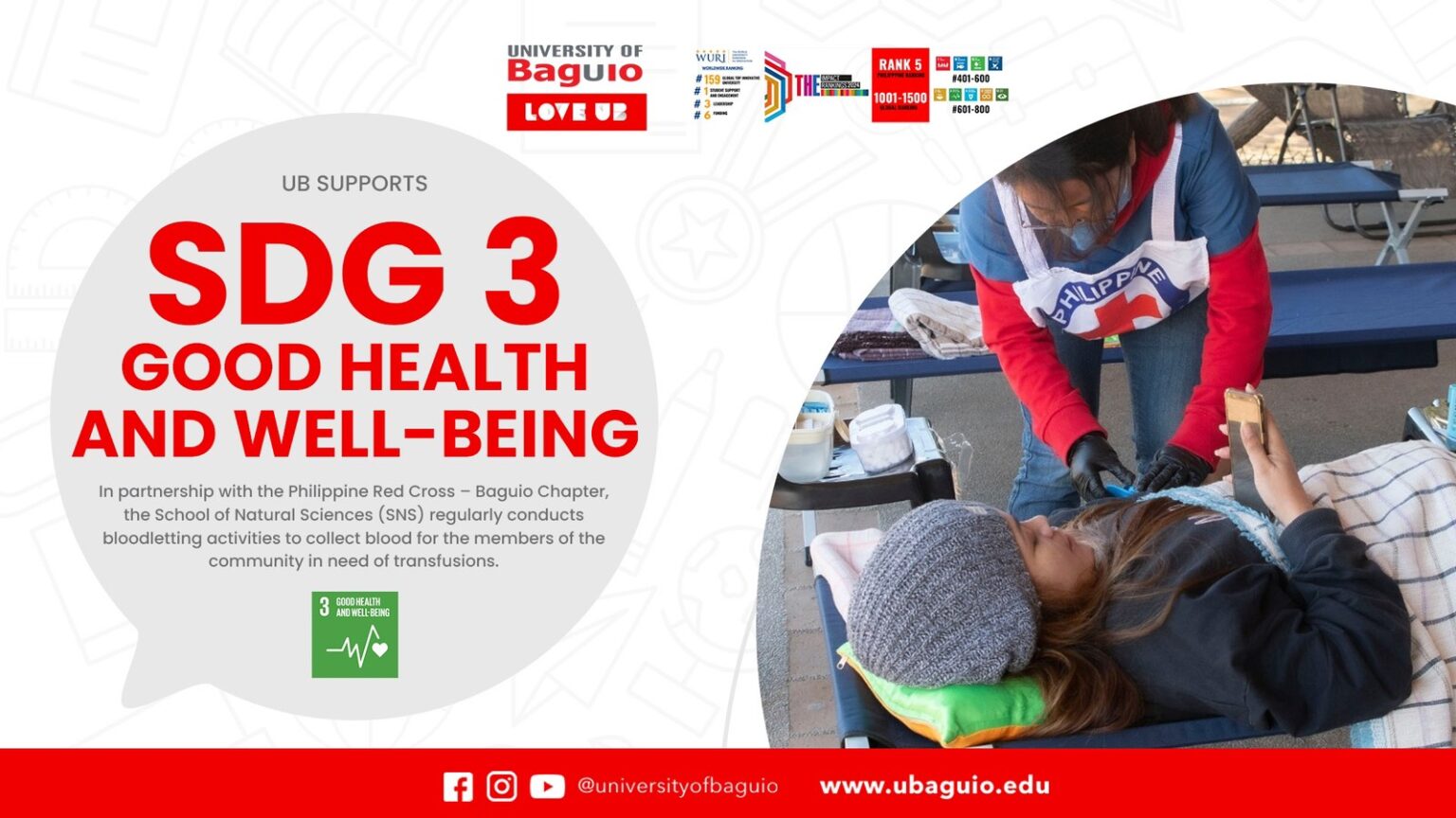 Good Health and Wellbeing at UB - Sustainable Development Goals