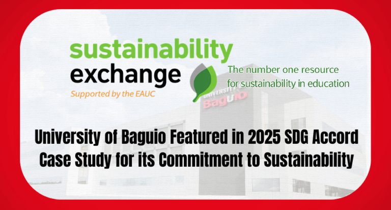University of Baguio Featured in 2025 SDG Accord Case Study for its ...