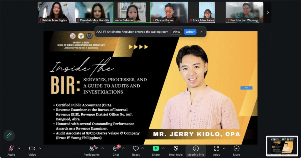 UB Accountancy Students Host BIR Webinar to Promote SDG Advocacy - Sustainable Development Goals
