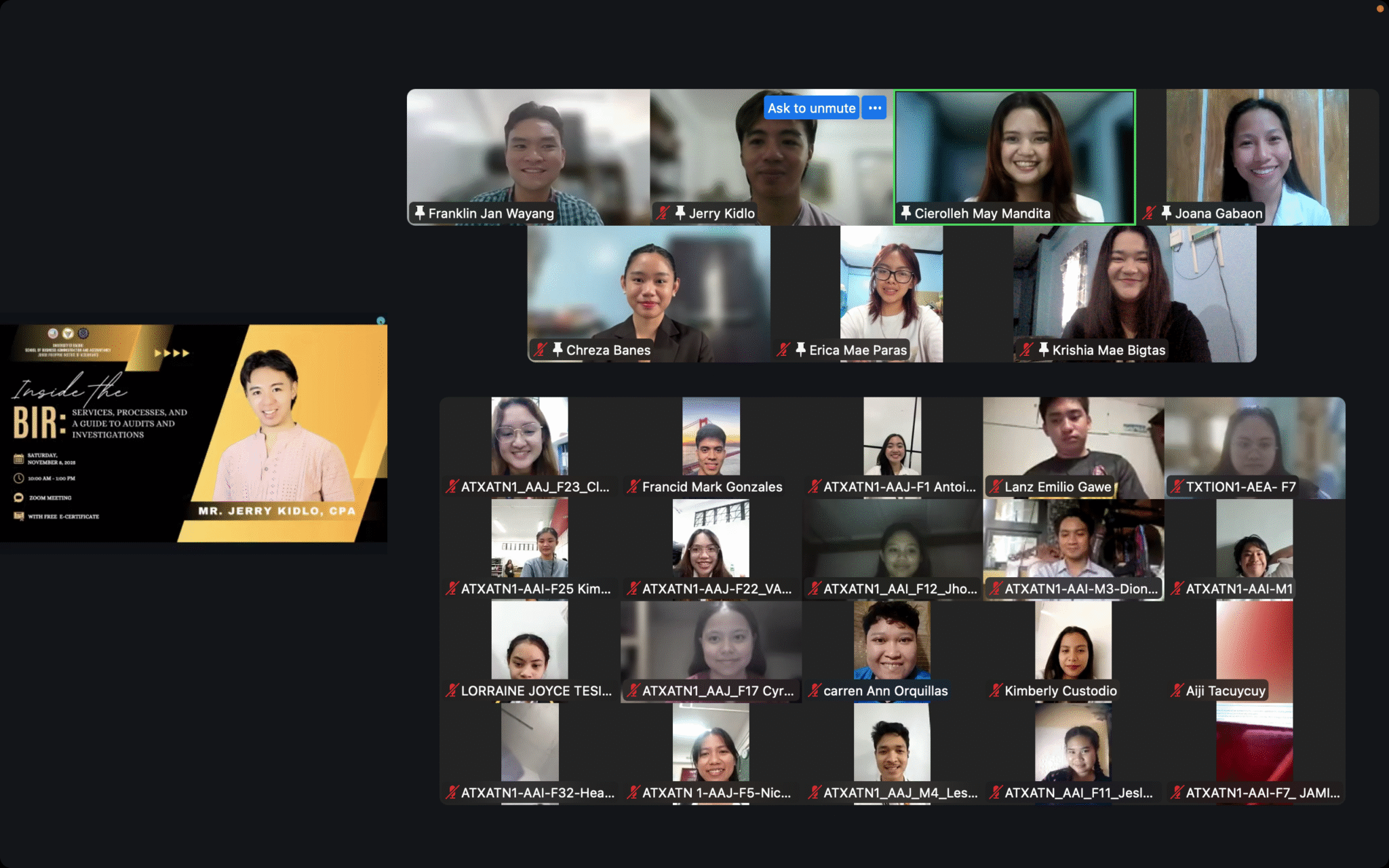 UB Accountancy Students Host BIR Webinar to Promote SDG Advocacy ...